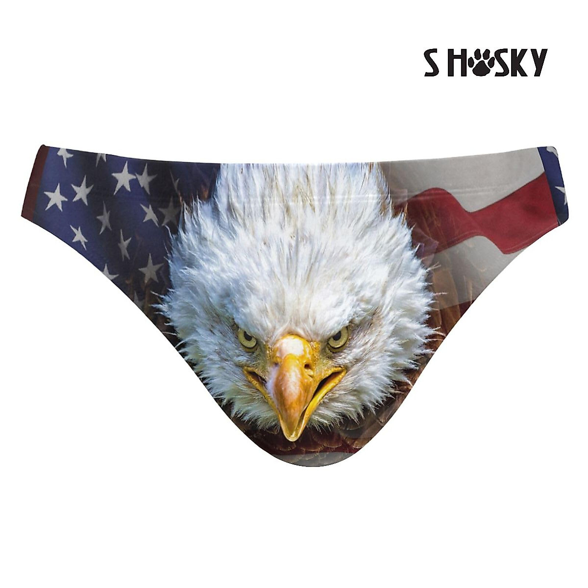 Eagle American Flag 4Th of July Swim Briefs for Men Swimwear Swimsuit L 20410298