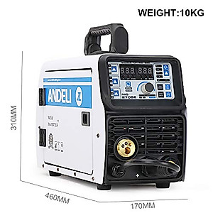ANDELI MIG Welder 200A MIG-270SE 110V/220V MIG/Lift TIG/MMA 3 in 1 Multifunctional Welding Machine Gas Gasless Welder