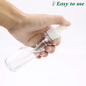 TrendBox 12 Pack Plastic Empty Bottles with Duckbill Pump Cap for Shampoo, Lotions, Liquid Body Soap, Cream (4 oz / 120 ml)