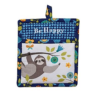 Kay Dee Designs Slow Sloth Pocket MITT Pot Holder, 8 x 9, Various