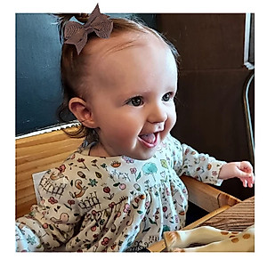 VINOBOW Hair Clips - 2inch Baby Bow Clips, Girl Hair Accessories, Hair Bows Clips for Girls Infants Toddlers (Pack of 40)