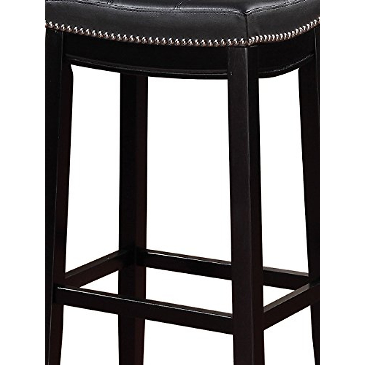 Linon Claridge Bar, Black Stool, 32" X 18.75" X 13"