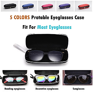 LRZCGB Zipper Eyeglasses Case, Honeycomb Glasses Sunglasses Case Box Protector for Men & Women or Children(Purple)