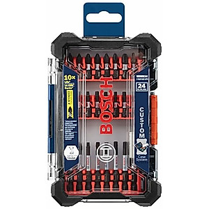 BOSCH SDMS48 48-Piece Assorted Impact Tough Screwdriving Custom Case System Set for Screwdriving Applications