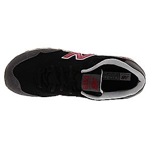 New Balance Men's 515 V3 Sneaker, Black/Team Red, 12 X-Wide