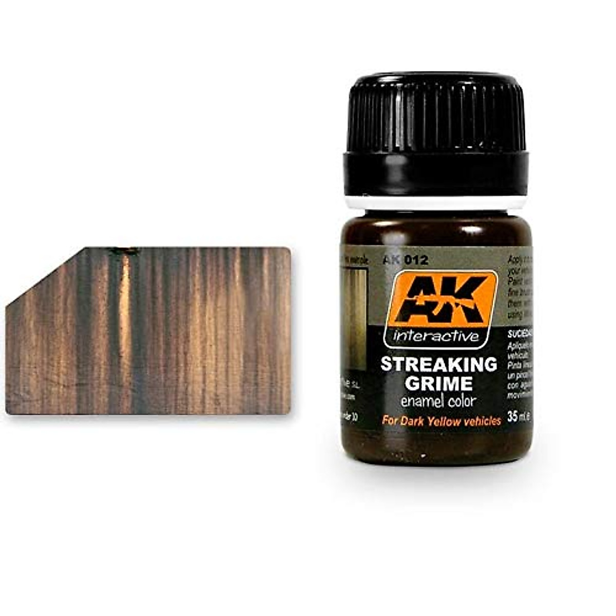 AK Interactive AK 012, Streaking Grime General - 35 ML / 1.18 Fl.Oz Jar