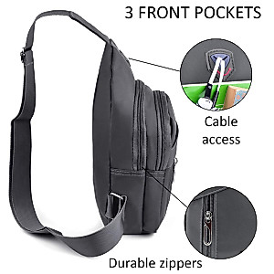 WESTEND Crossbody Nylon Sling Bag Backpack with Adjustable Strap