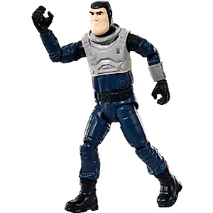 Mattel Disney Pixar Lightyear Basic Large Scale Action Character Figures, 12 Inch Scale, 12 to 14 Posable Joints, Collectable Toy, Fans Gift Ages 4 Years & Up