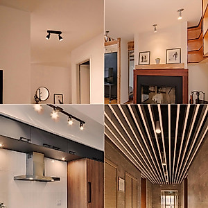 comzler GU10 LED Bulb Dimmable, 50W Halogen Equivalent GU10, 4000K Natural Daylight, GU10 Bulb Replacement for Track Lighting, MR16 GU10 Light Bulb LED 4W，120°Beam Angle 400LM 120V ETL Listed 6 Pack