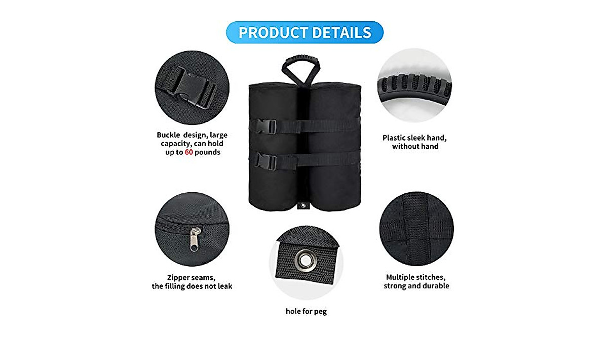Durable Plus Size Canopy Weight Bags – Enhance Stability