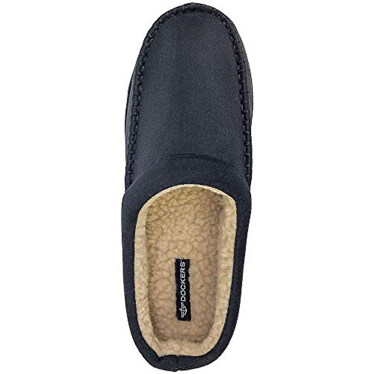 Dockers Men's Christopher Classic Casual Roll Collar Clog Slippers, Size 8 to 13 (Black Rugged, Numeric_9_Point_5)