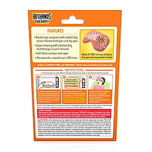 HotHands Steam Therapy Unscented Reusable Eye Pillow, Red, One Size