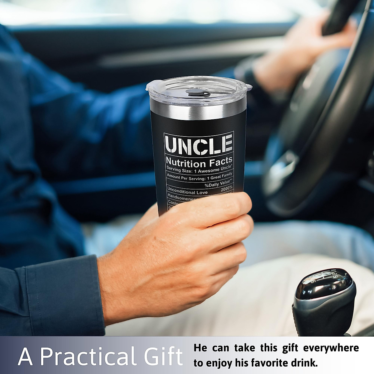 Gifts for Uncle from Niece, Nephew - Uncle Gifts - Uncle Christmas Gifts, Christmas Gifts for Uncle - Birthday Gifts for Uncle, Uncle Birthday Gifts from Niece Nephew - New Uncle Gifts - 20 Oz Tumbler