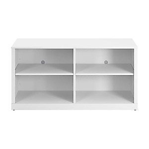 Bush Business Furniture Hampton Heights 60W Low Bookshelf in White, Horizontal Bookcase Storage for Home Office or Living Room