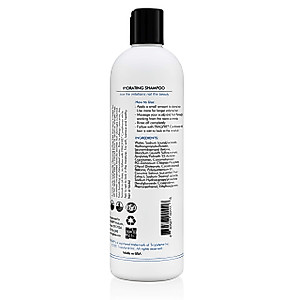 FRAGFRE Hydrating Sensitive Skin Shampoo 12 oz - Sulfate-Free, Fragrance-Free, Paraben-Free, Color-Safe, Hypoallergenic, Mild Hair Cleanser - Gluten-Free, Vegan, Cruelty-Free, With Natural Cucumber