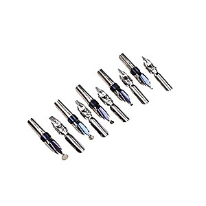 UBEART Calligraphy Set, Calligraphy Kits Include Antique Quill Feather Pen,Handcraft Wooden Pen,12 Nibs,2 Bottles Inks,Pen Holder and Calligraphy Instruction for Beginners Birthday Gift