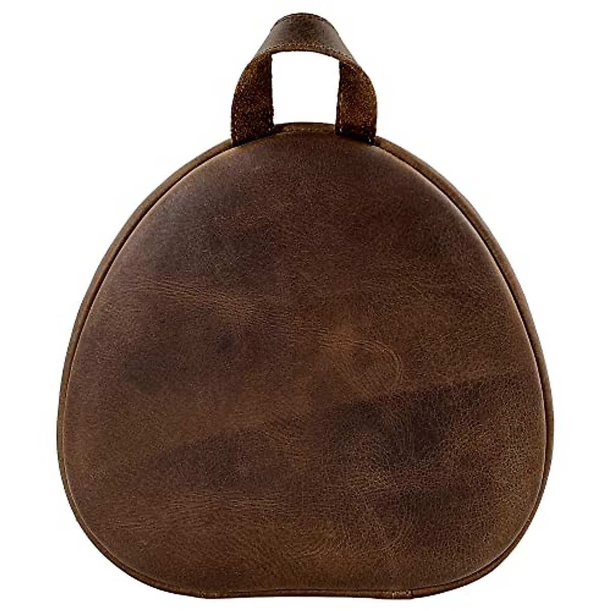 LeatherTex, Minimalist Case Compatible with AirPods Max, Handmade from Full Grain Leather - Bourbon Brown