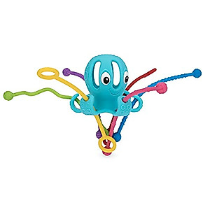 Nuby Octopus 100% Silicone Pull String Interactive Toy: 18M+, Multi