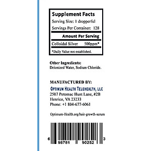 Optimum You Colloidal Silver Liquid for Pets, Dogs, Cats | 500 ppm, Extra Strength (8 oz) | Spray & Drops | Hot Spot & Itch Relief | Wound Care | Immune Support