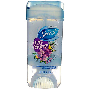 Secret Fresh Clear Gel Antiperspirant Deodorant, Luxe Lavender 2.6 oz (Pack of 3)