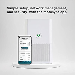 Motorola MH7023 | WiFi Mesh System (3-Pack) | Replaces Router + Extender | Easy Setup, Network Protection, Parental Controls | AC2200 WiFi Speed | up to 5000 sq ft