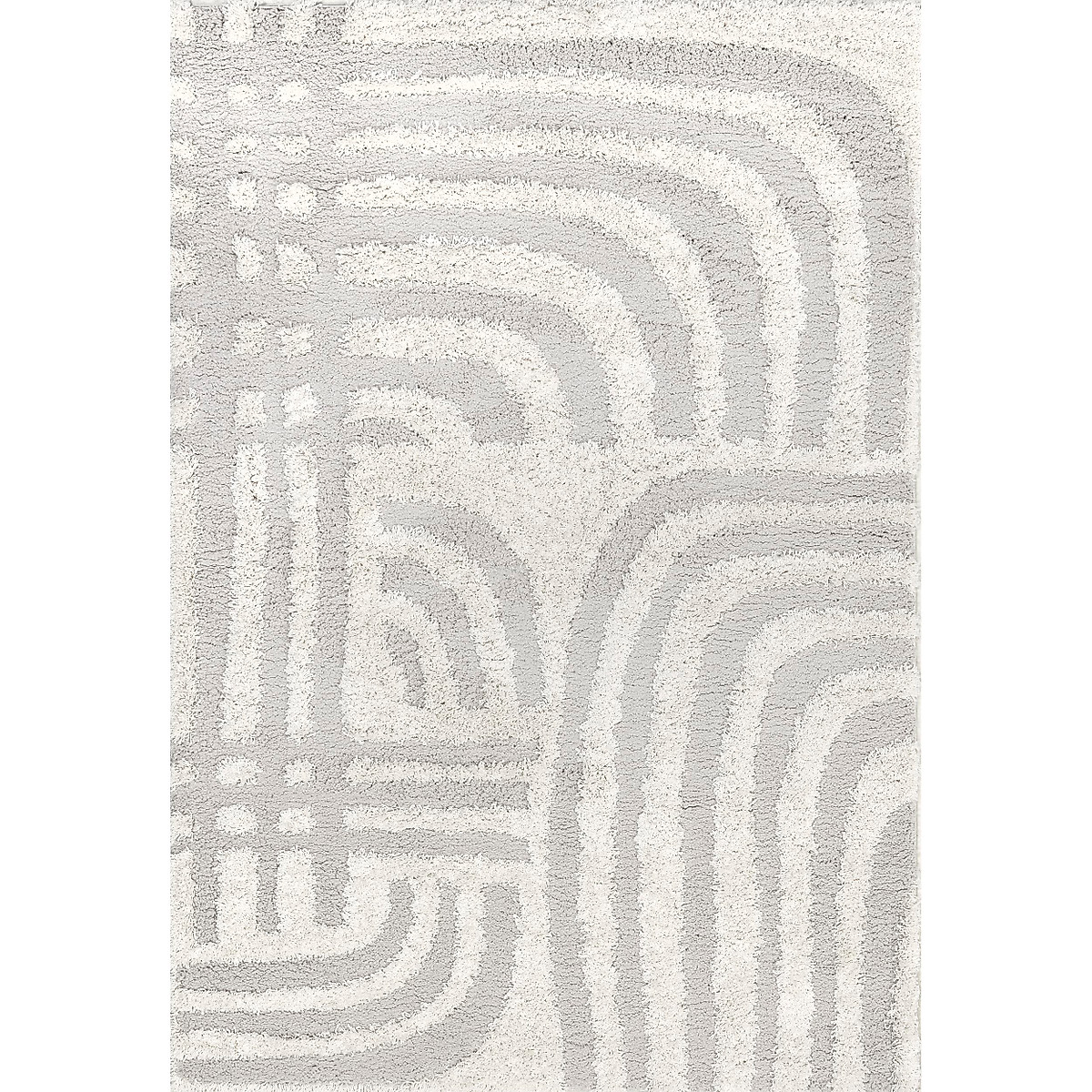 nuLOOM Maureen Modern Shag Area Rug, 5x8, Beige