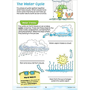 School Zone - Big Science Workbook - 320 Pages, Ages 7 to 9, 2nd Grade, 3rd Grade, Weather, Seeds, Plants, Insects, Mammals, Ocean Life, Birds, and More (School Zone Big Workbook Series)