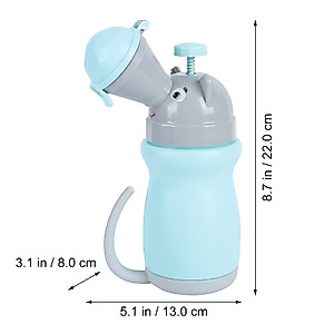 NUOBESTY 1pc Creative Portable Urinal Bottle Car Potty Kids Travel Urinal Baby Child Potty Urinal Emergency Toilet for Camping Outdoor Car Travel and Kid Potty Pee Training