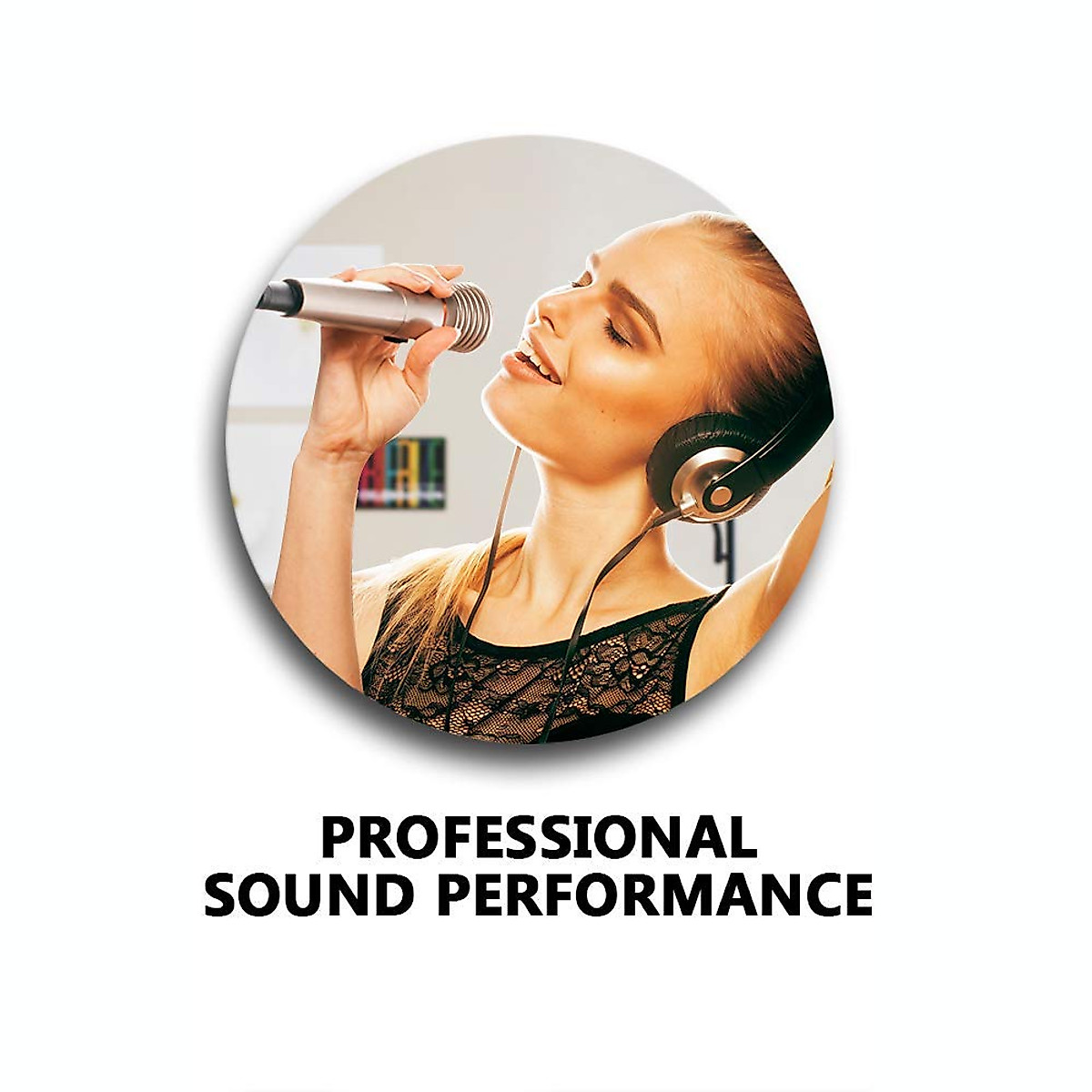 Balanced XLR Cable Male to Right Angle Female - 0.5 Feet (6 inches) Black - Pro 3-Pin Microphone Connector for Powered Speakers, Audio Interface or Mixer for Live Performance & Recording