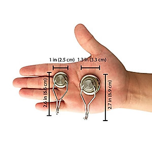 Arctic Strong Magnetic Swivel Hooks with Storage Box, Chrome Steel (Pack of 4)