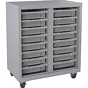 Lorell Pull-Out Bins Mobile Storage Unit