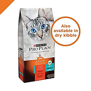 Purina Pro Plan High Protein Cat Food Complete Essentials Wet Gravy, Chicken and Rice Entree - (24) 3 oz. Pull-Top Cans