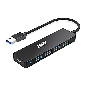 TSUPY USB C HDMI Adapter Hub, Thunderbolt Type C Hub with USB C Fast Power Delivery Port,4K HDMI Output,3-USB 3.0 Ports Compatible with New MacBook Pro,Lenovo,HP/Dell Samsung S9 and More
