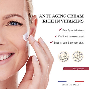 Embryolisse Embryoderme Anti-Aging Face Cream. Anti Aging Firming Moisturizer for Face and Neck, Formulated with Shea Butter, Aloe, Collagen and Elastin. For Dry and Mature Skin, 2.54 Fl Oz