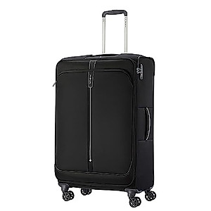 Samsonite Unisex Adults’ Luggage Suitcase, Black, Spinner L Expandable (78 cm-112.5 L)