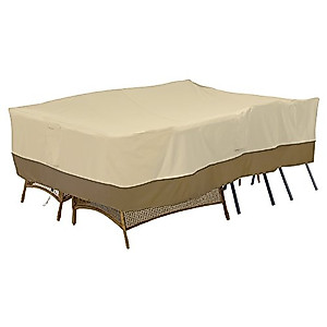 Classic Accessories Veranda Water-Resistant 80 Inch General Purpose Patio Furniture Cover, Outdoor Furniture Cover