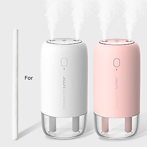 JISULIFE 10 Pieces Cotton Humidifier Sticks Filter, Replacement Wicks, Refill Sponges for Portable Personal USB Mini Humidifier, 8 x 162 mm