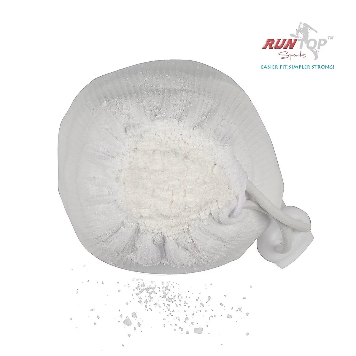 RUNTOP 2.4OZ Refillable Magnesium Carbonate Powder Gym Chalk Ball Bag Sock for Weightlifting Cross Fitness Training Gymnastics Rock Climbing Deadlifting Workout Bouldering Billiards Pole Dancing