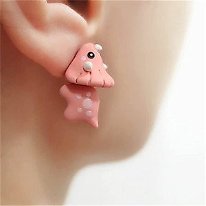 Cute Animal Bite Earring, 3D Cute Dinosaur Earrings for Women - Small and Exquisite for Easy Carrying and Collection,Fashion Simple Handmade Animal Stud Earrings. (6 PCS + Gift Box)