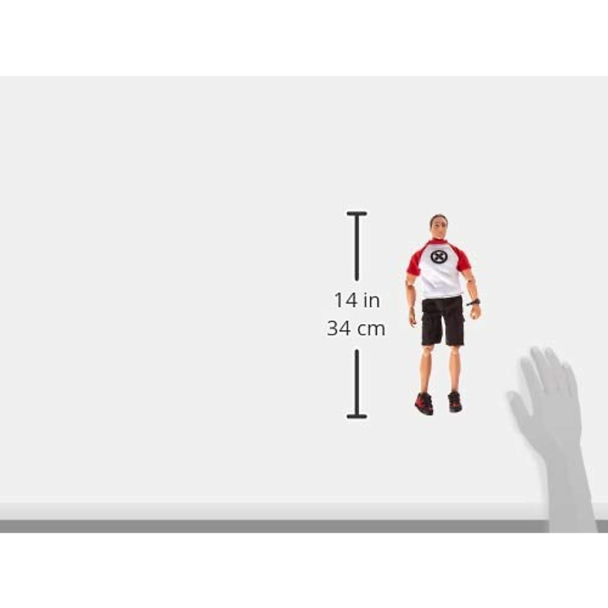 Click N' Play Sports & Adventure Bike & Skateboard 12" Action Figure Play Set with Accessories - Click N Play Military Action Figures