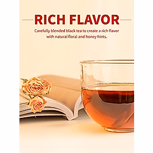 TeeLux Black Tea Bags, Natural Pure Black Tea, Smooth & Full-Bodied Flavor, Caffeinated, 100 Count Tea Bags