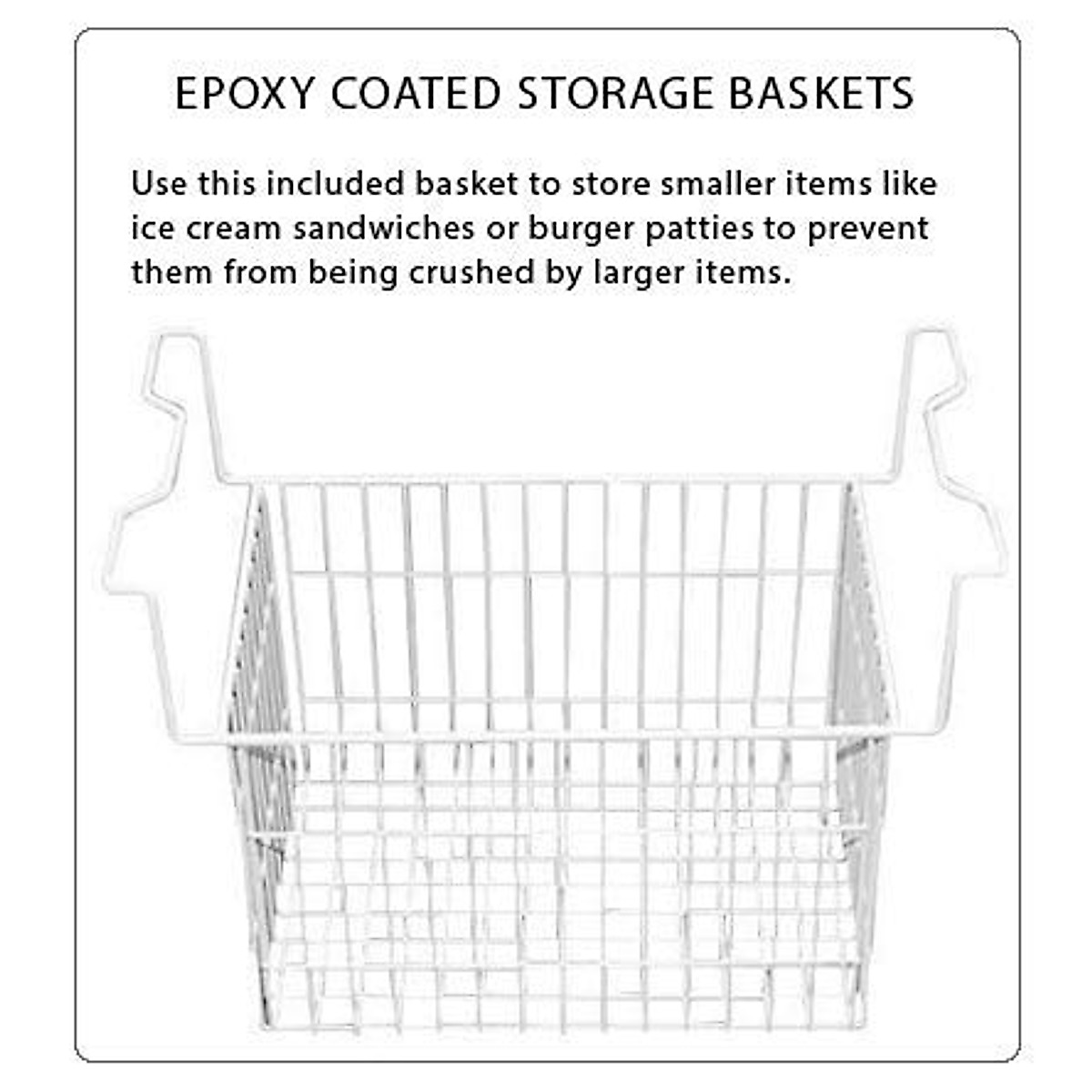 Lucky Kitchen Commercial Angle Curved Top Chest Freezer Glass Top, Deep Ice Cream Freezer with 4 Wire Baskets, Adjustable Thermostat, Locking Coasters, 12.5 Cubic Feet, White