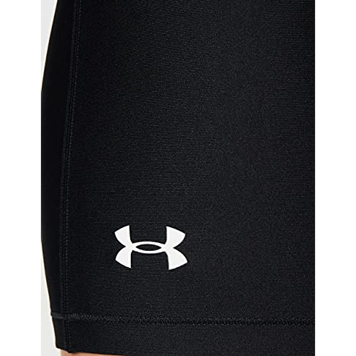 Under Armour Women's HeatGear Armour Mid Rise Shorty , Black (001)/White, Small