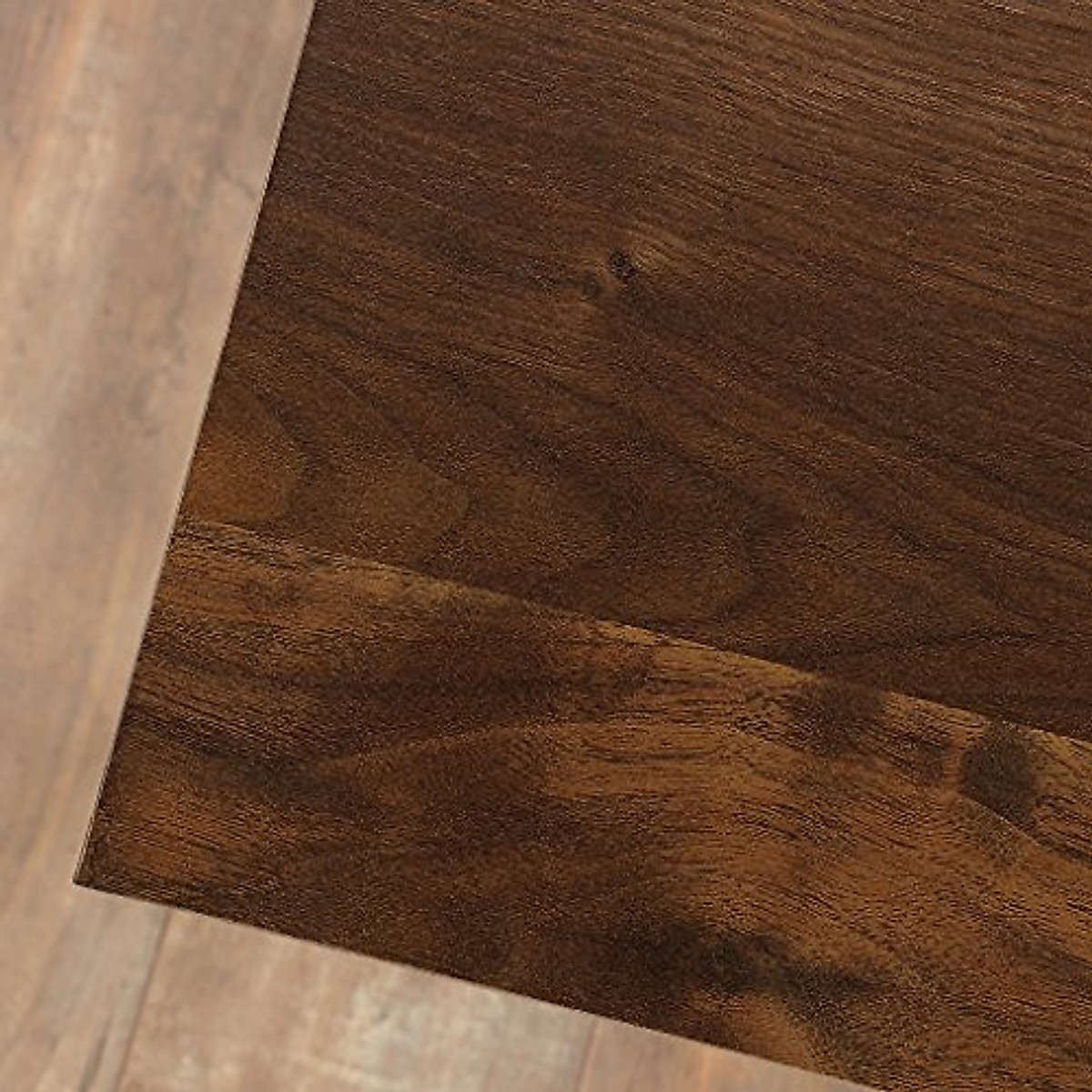 Sauder Harvey Park Dresser, L: 60.71" x W: 17.48" x H: 31.06", Grand Walnut Finish