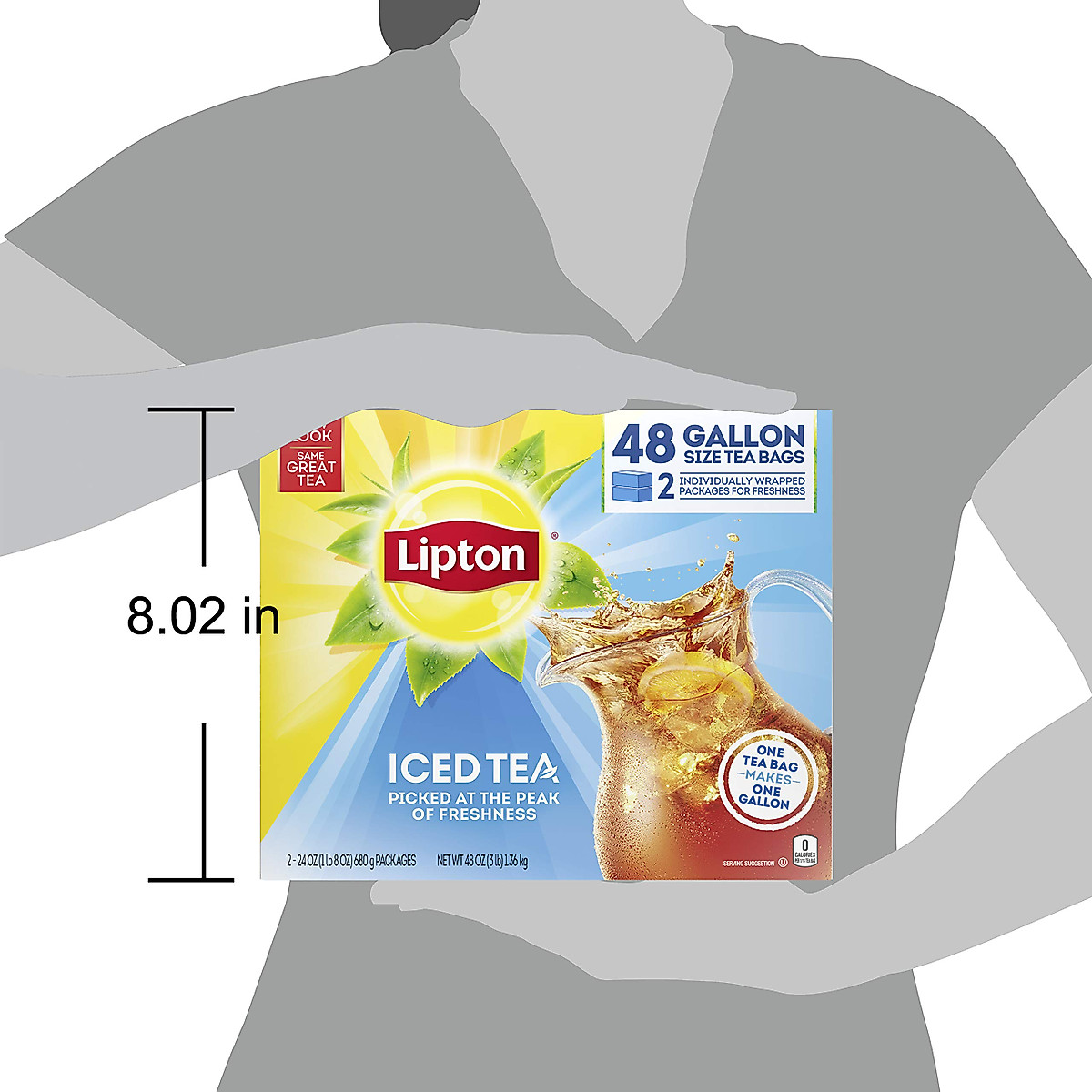 Lipton Gallon-Sized Iced Tea Bags, Great for Party, 48 Tea Bags