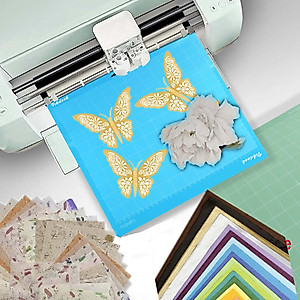 VIKDOOK Cutting Mat for Cricut Maker 12” X12” Variety Grip Sticky Mats Pack Blue Light Grip Green Standard Grip Purple Strong Grip Total 6 Mats