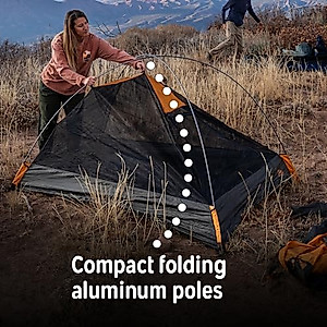 Kelty Grand Mesa 2P Backpacking Tent – 3 Season 2 Man Camping Thru Hiking Shelter, Aluminum Poles, Single Door + Vestibule, 2024 Model (2P)