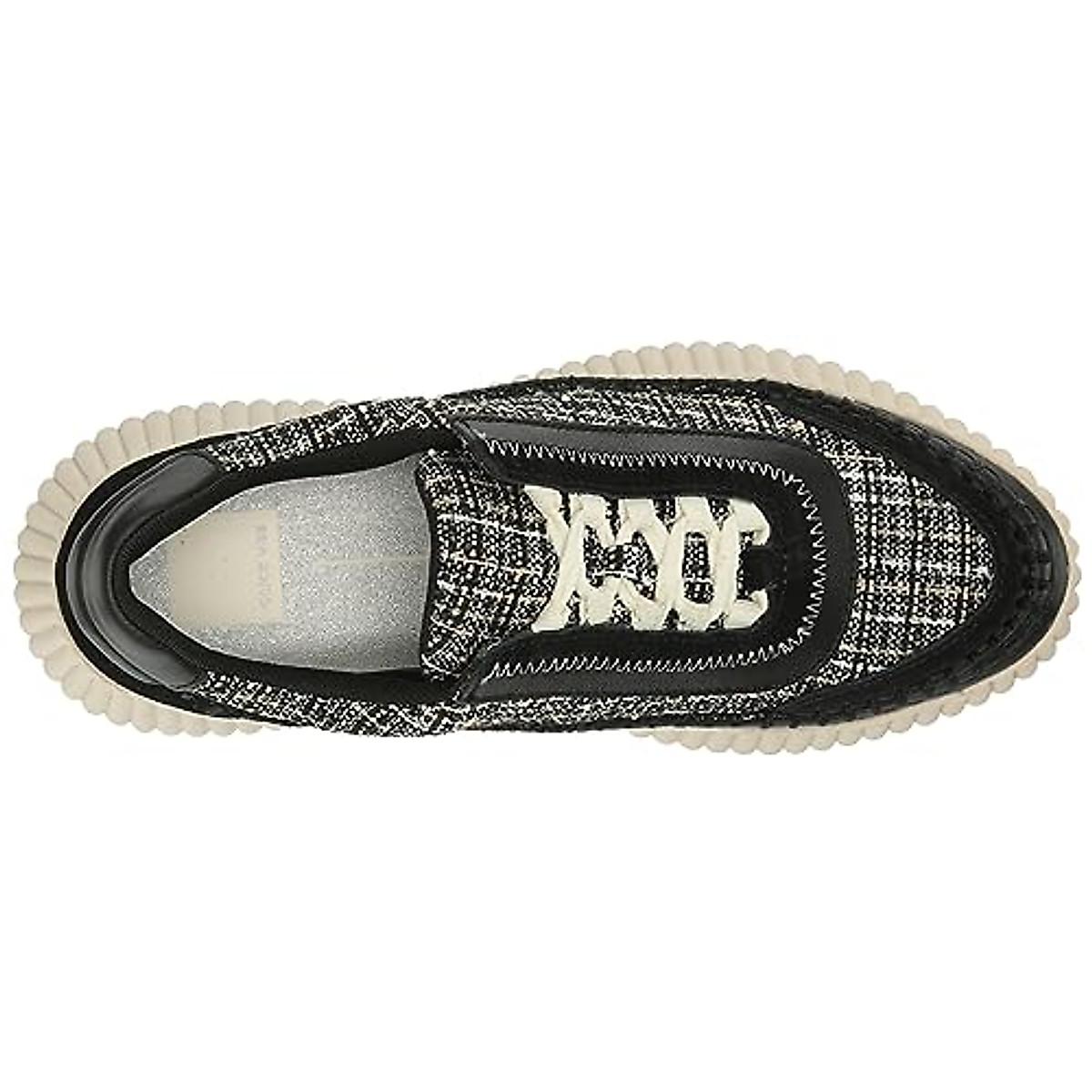 Dolce Vita Women's DOLEN Sneaker, Black Multi Woven, 7.5