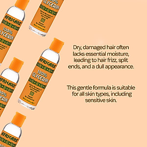 Africare 100% Glycerin 8.5 oz - All Natural Glycerin for Extra Hydration for Hair and Body