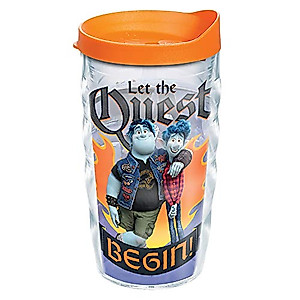 Tervis Disney - Onward Quest Made in USA Double Walled Insulated Tumbler Cup Keeps Drinks Cold & Hot, 10oz Wavy, Classic